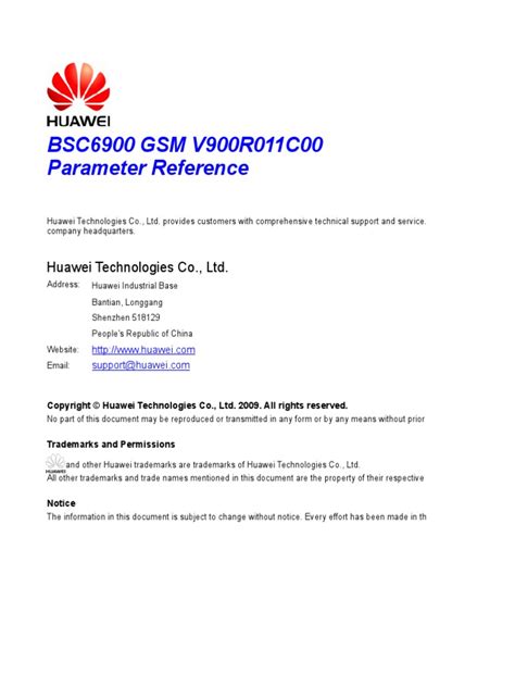 Parameter List For Gsm Huawei Pdf Parameter Computer Programming Scope Computer Science