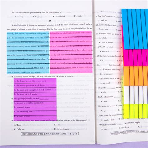 Водоустойчива прозрачна лепкава бележка Memo Pad 50 листа Ежедневен списък със задачи