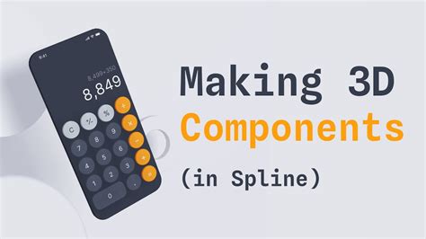 How To Create Components In 3d With Spline Beginners Tutorial Youtube