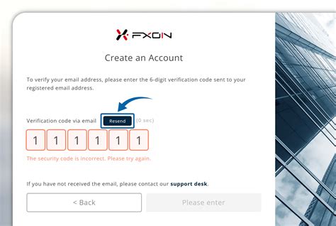 I Entered The Verification Code And Got An Error Fxon™