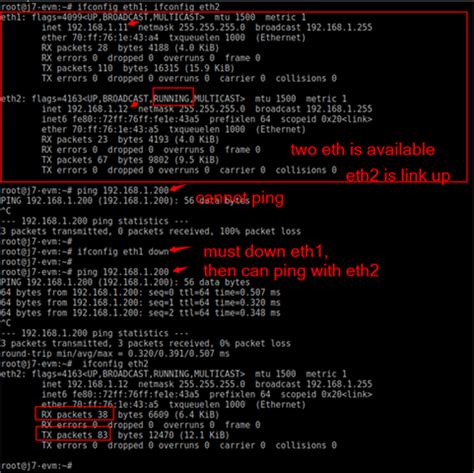 TDA4VM TDA4VM CPSW9G Native Ethernet Mode Ping On Eth4 But No Packets Received Processors