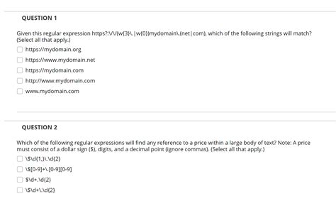 Solved Question 1 Given This Regular Expression