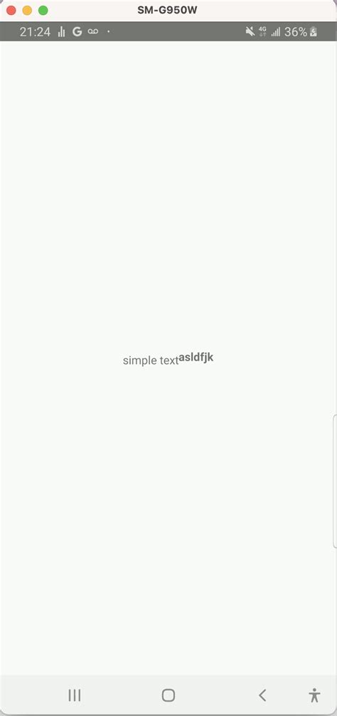 nested text with pressable or simply with view does not respect the