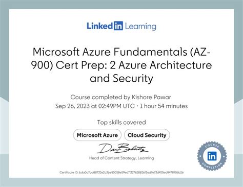 Kishore Pawar On Linkedin Certificate Of Completion