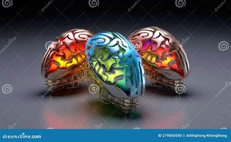 Life In Machine Robot Or Artificial Intelligence Vector Cartoon Stick Figure Illustration