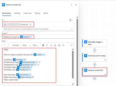Get Weather Forecast Using Power Automate