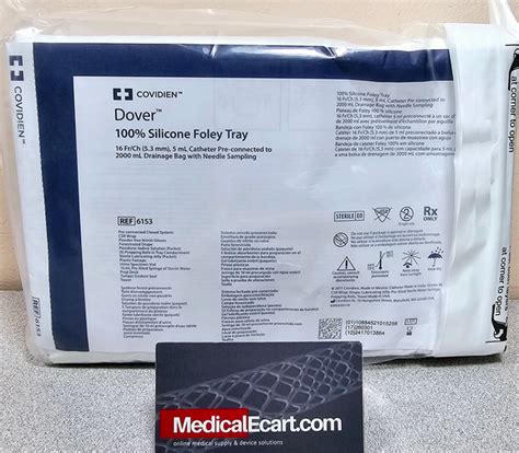 Cardinal Health 6153 Dover™ Silicone Foley Needle Sampling Urinary