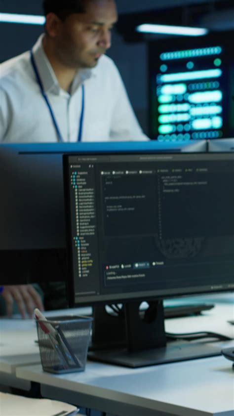 Vertical Computer Scientists In Data Center Managing And Maintaining