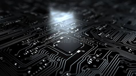 Gradient Technology Background Gray Stock Illustration Illustration