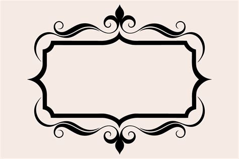 Elegant Scroll Frame With Ribbon Banner Graphic By Nurearth · Creative Fabrica