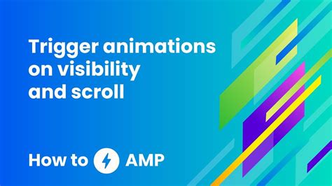 How To Trigger Animations On Visibility And Scroll How To Amp Youtube