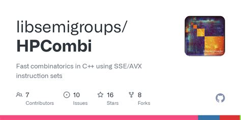 Github Libsemigroupshpcombi Fast Combinatorics In C Using Sseavx