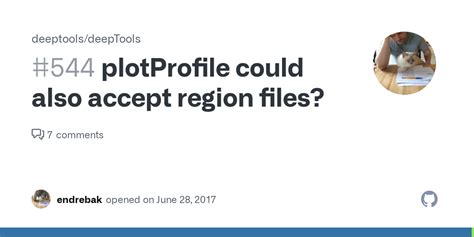 Plotprofile Could Also Accept Region Files · Issue 544 · Deeptools