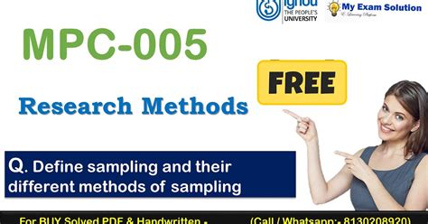 Define Sampling And Their Different Methods Of Sampling My Exam Solution