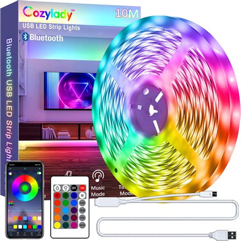 Cozylady M USB Led Light Ft Smart Bluetooth RGB Light With APP Control Timer Setting