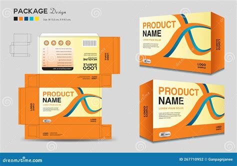Cosmetic Box Design Medical Package Design Template Supplements Box