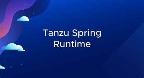 Vmware Tanzu Spring Runtime Now Included With Tanzu Application