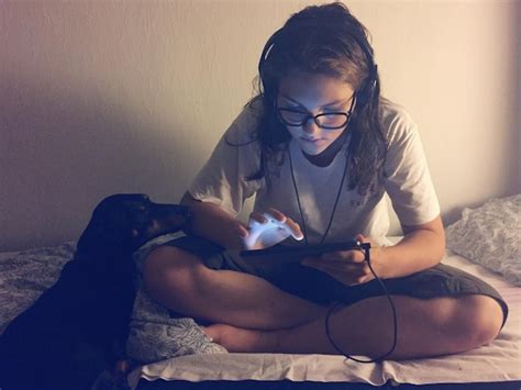 Premium Photo Full Length Of Teenage Girl Using Mobile Phone While