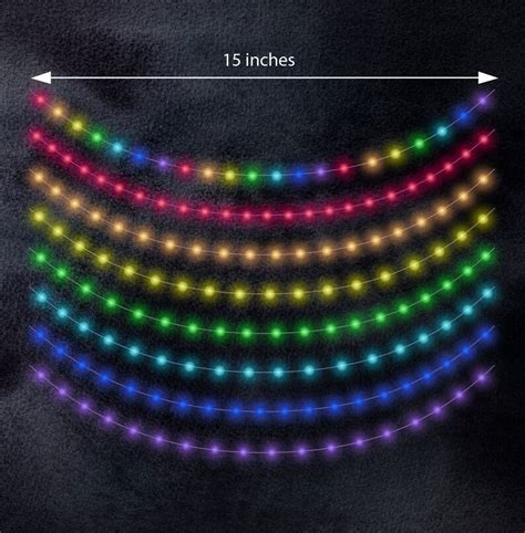 String Lights Clipart Rainbow Light Overlays Christmas Etsy