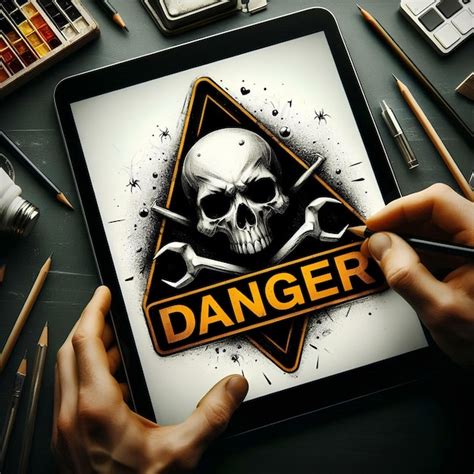 The Danger Symbol Premium Ai Generated Image