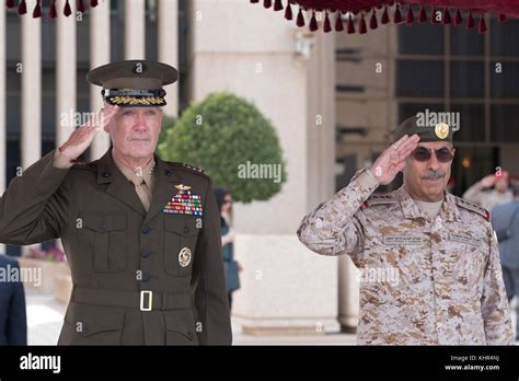 Us Joint Chiefs Of Staff Chairman Joseph Dunford Left And Saudi