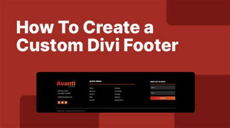 How To Create A Custom Divi Footer Markhendriksen Com