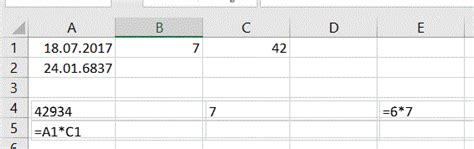 Multiplikation Excel Nervt