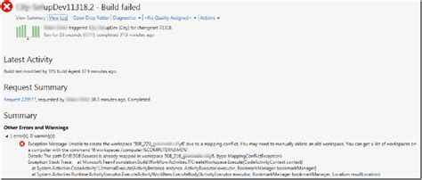 Build Workspace Issue Giulio Vians Blog