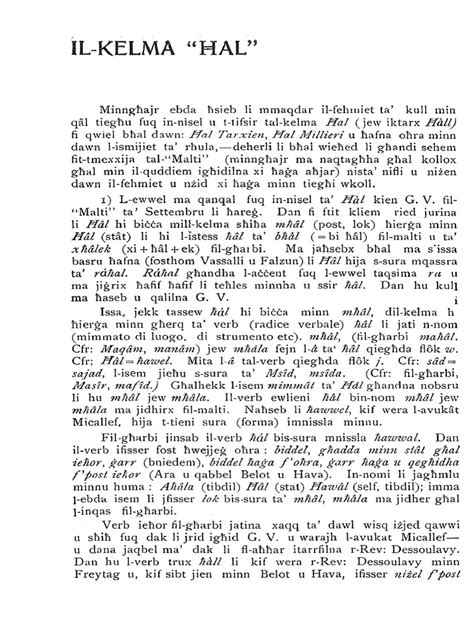 Il KelmaĦal Pdf Il KelmaĦal Pdf