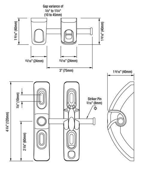 T Latch Toggle Style Gate Latch For Swing Gates