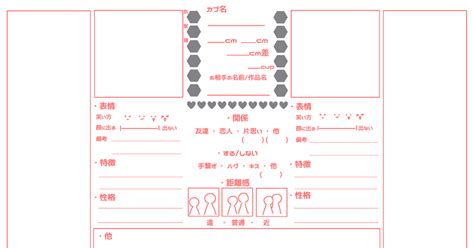 Template Template 夢女向け自カプ説明用テンプレ August 10th 2022 Pixiv