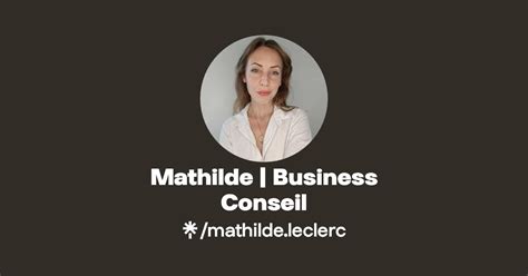 Mathilde Leclerc Instagram Linktree