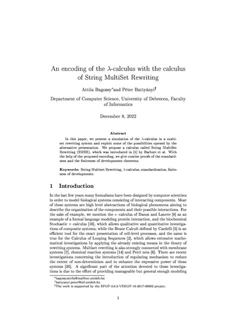 pdf an encoding of the λ calculus with the calculus of string