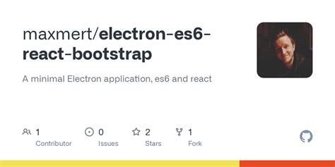 Github Maxmert Electron Es React Bootstrap A Minimal Electron Application Es And React
