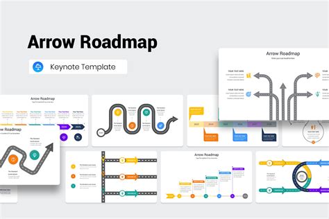 Arrow Roadmap Keynote Template Nulivo Market