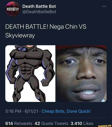 Death Battle Bot Death Battle Nega Chin Vs Skyviewray Ns Pm Cheap