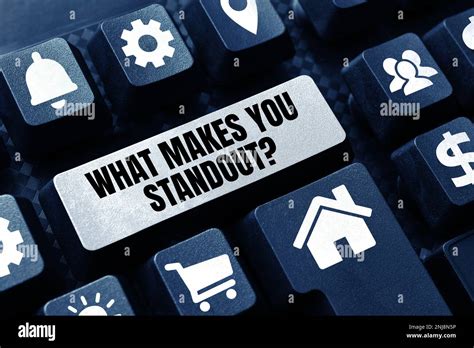 Text Caption Presenting What Makes You Standout Internet Concept