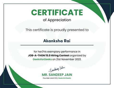 Akanksha Rai On Linkedin Jobathon Geeksforgeeks