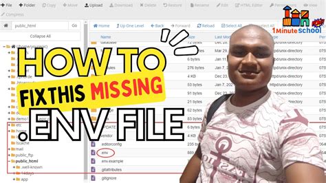 Env File Not Showing In Cpanel How To Fix It।web And Programming।1 Minute School। Youtube