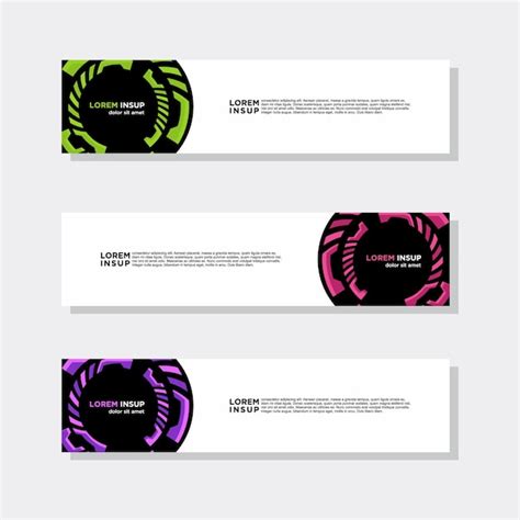 Premium Vector Abstract Modern Collection Of Web Banner Template