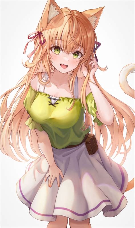 勇者パーティーを追放されたビーストテイマー最強種の猫耳少女と出会うカナデ 壁紙 tsundora