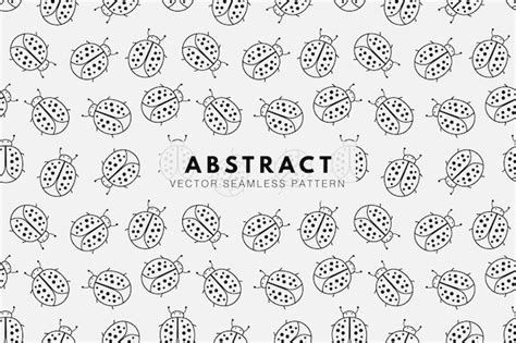 Premium Vector Ladybug Cute Insect Cartoon Animal Seamless Repeating