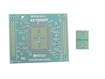 KEYSIGHT W6602A LPDDR4 RC BGA Interposer 200 Ball Rigid Connects Using 2x U4207A For LA Alltest
