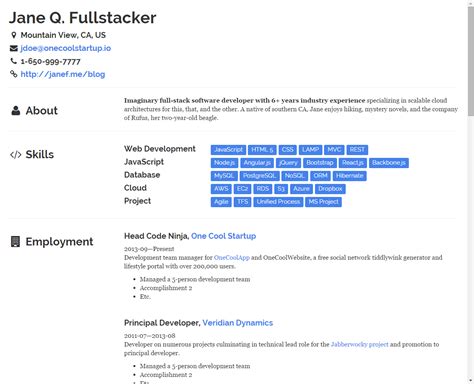 Github Arubertofresh Theme Bootstrap Responsive Resume Theme Using Bootstrap And Bootswatch
