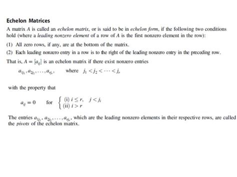 Echelon Form Solution 28493 Calculating The Reduced Row Echelon Form