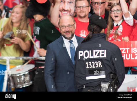 Berlin Germany 03rd Sep 2017 Martin Schulz Arriving At Tv Studio