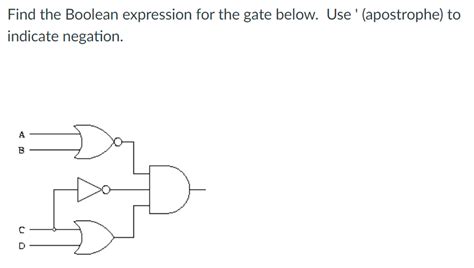 Find The Boolean Expression For The Gate Below Use Chegg
