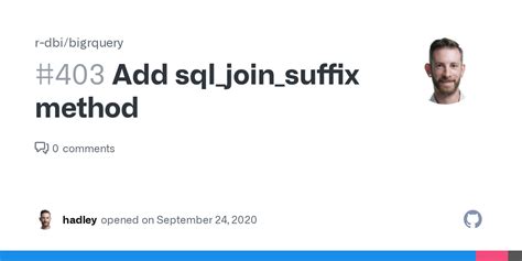Add Sql Join Suffix Method Issue 403 R Dbi Bigrquery GitHub