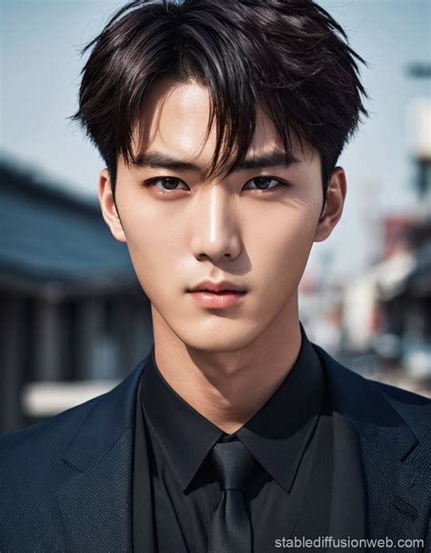 Charismatic Korean Young Man In Modern Style Stable Diffusion Online