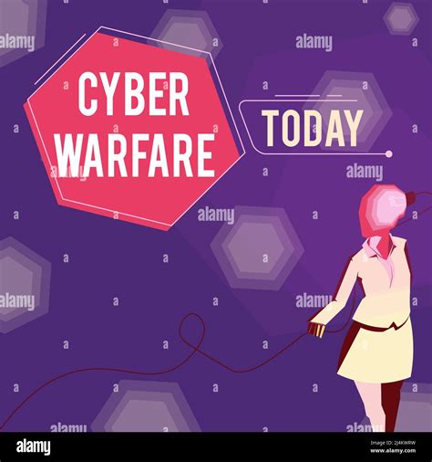 Inspiration Showing Sign Cyber Warfare Concept Meaning Virtual War Hackers System Attacks